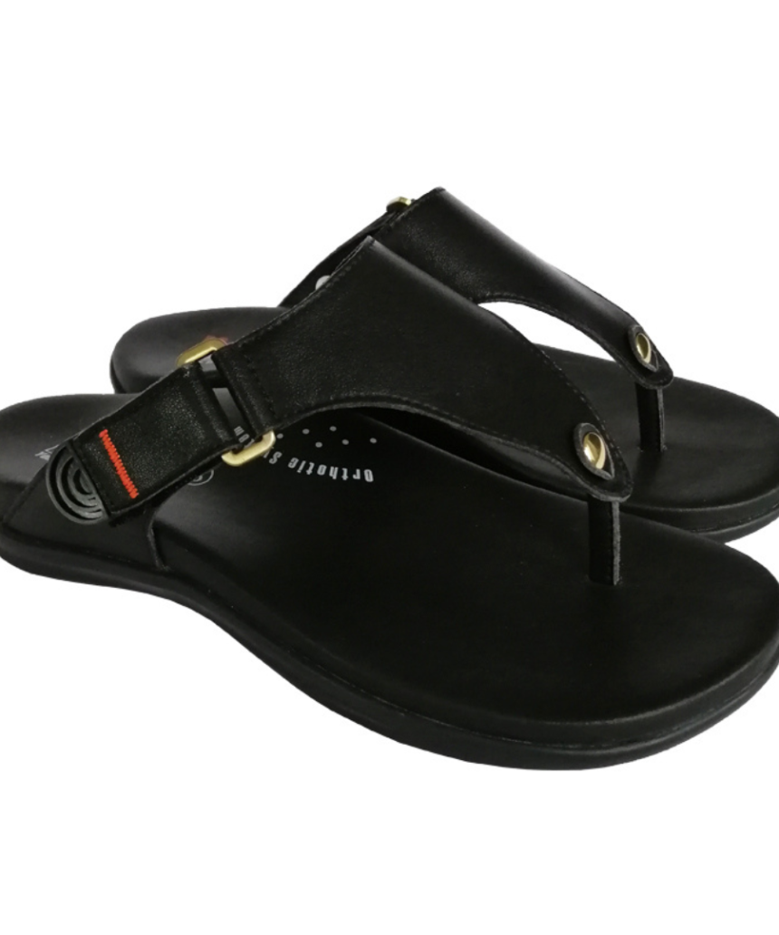 BROAD V-STRAP SANDALS MEN - MediFeet
