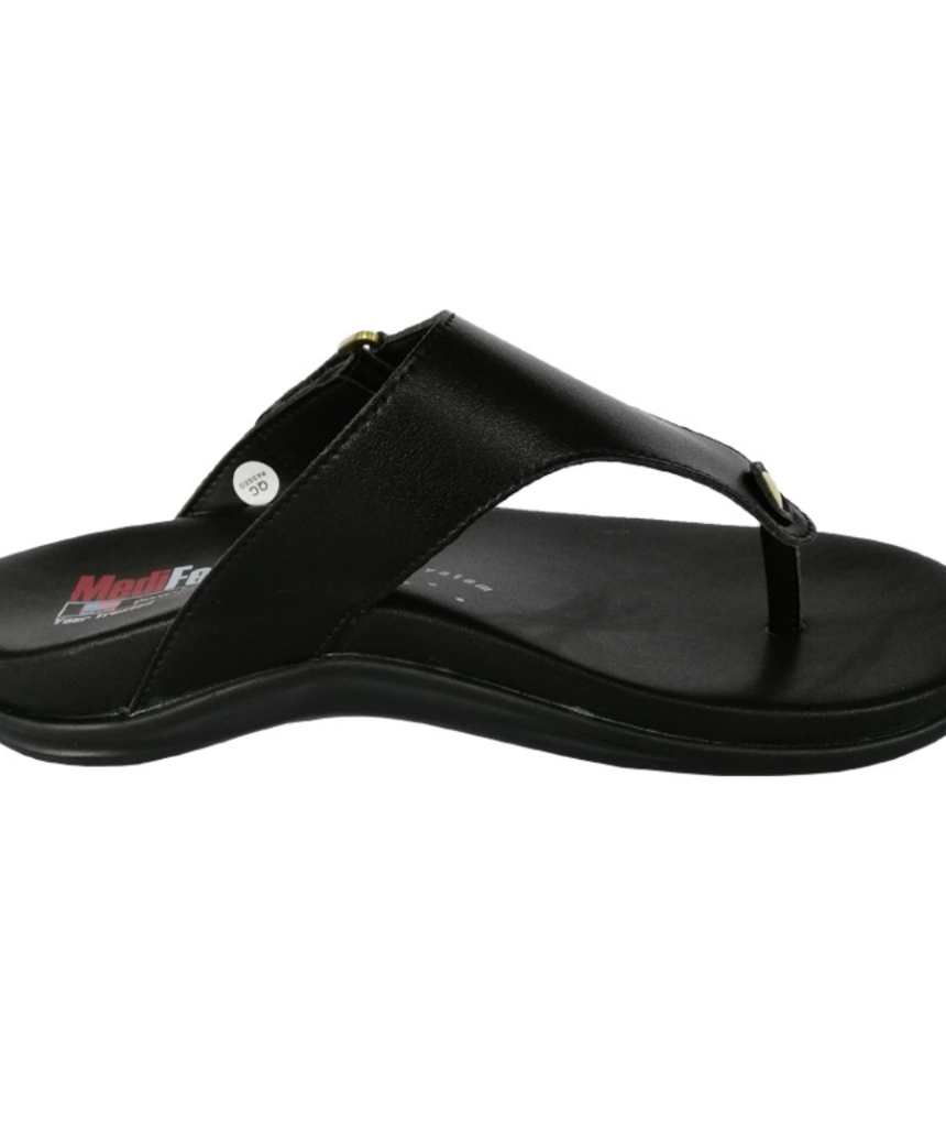 BROAD V-STRAP SANDALS MEN - MediFeet