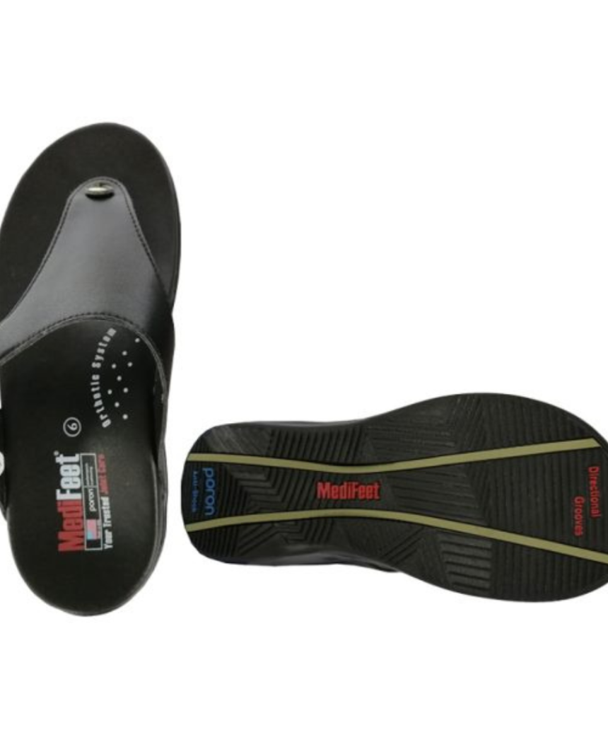 BROAD V-STRAP SANDALS MEN - MediFeet
